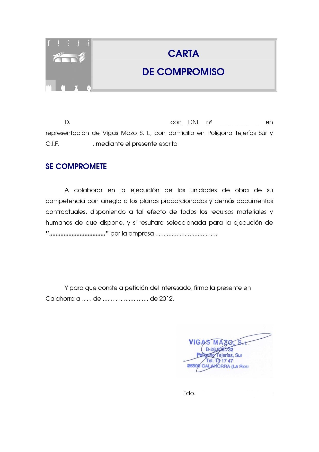 Formato De Carta Compromiso Laboral Samuel Cooke Ejemplo De Carta Images Formato De Carta Compromiso Laboral Samuel Cooke Ejemplo De Carta Images